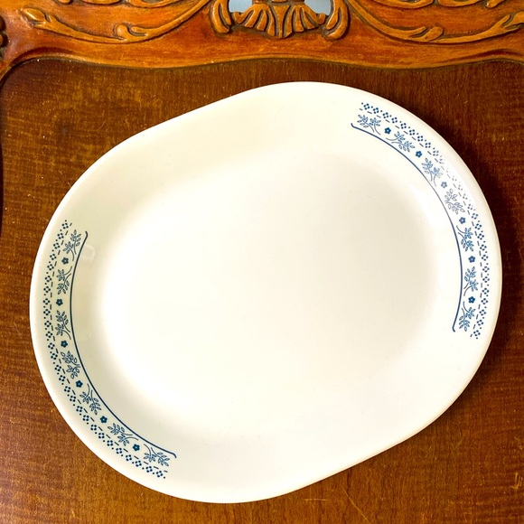 Corelle | Dining | Vintage 96s Corelle Rare Find Blue Flowers Pattern ...